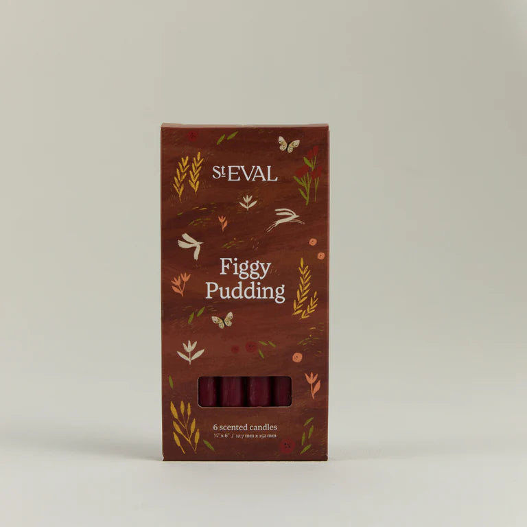 St. Eval - Mini Fragranced Christmas Candles (Pack of 6) Figgy Pudding ...