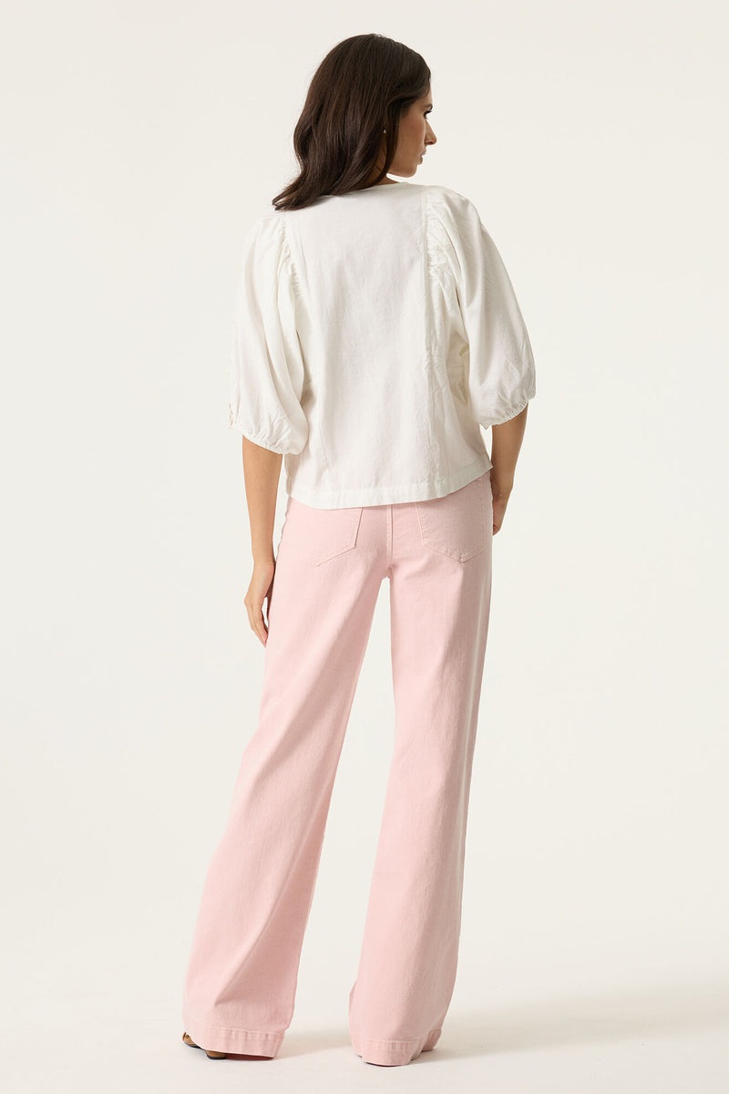 Celia Wide Leg Jeans - Pink – The Bottom Drawer Store