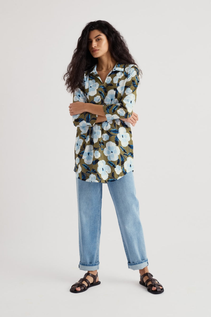Fal Water Tunic - Spring Pansy – The Bottom Drawer Store