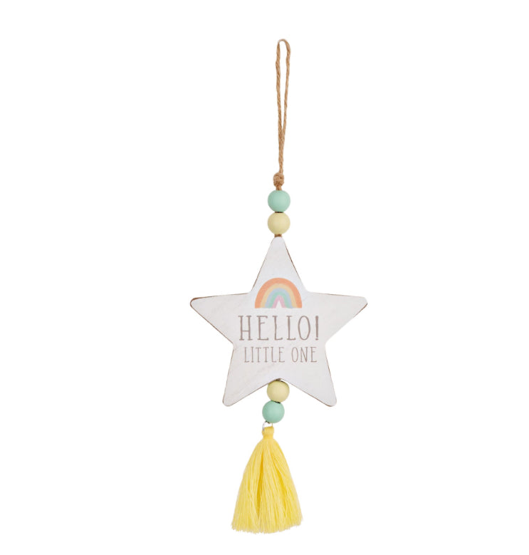 Hello Little One Star Plaque – The Bottom Drawer Store