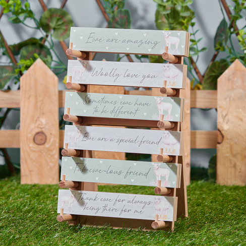 Lamb Table Top Plaque (6 Assorted) – The Bottom Drawer Store