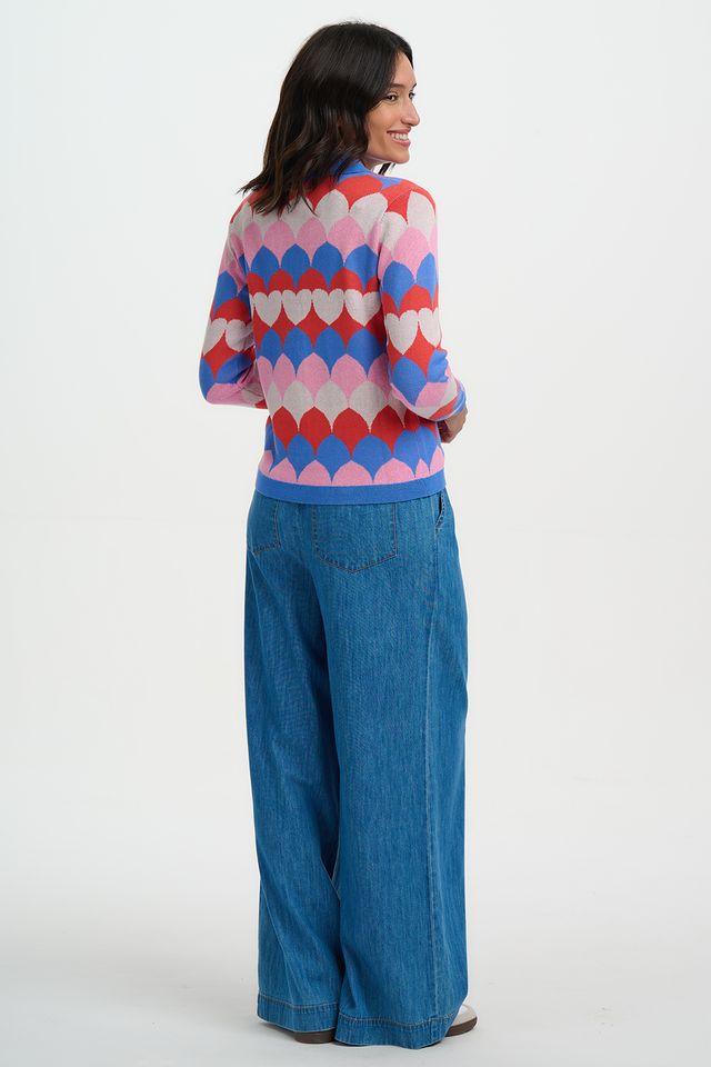 Hollie Heart Scallop Cardigan – The Bottom Drawer Store