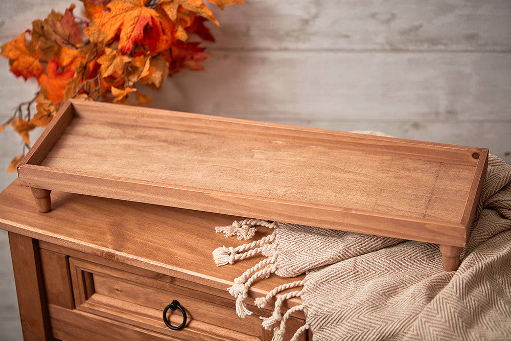 Long Wooden Tray with Legs – The Bottom Drawer Store